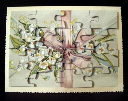 Lily of the Valley Envelope Jigsaw Puzzle Card Front - CUP42125_10 ...