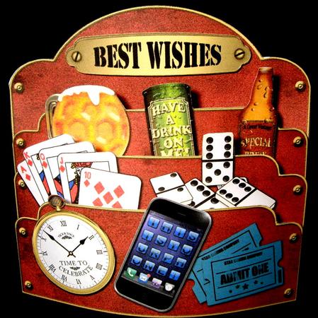 3D Just for Men Pop Out Card Kit - CUP253951_359 | Craftsuprint