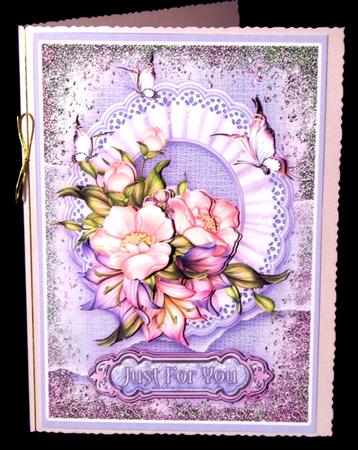 Pink Anemones on a Frilly Lace Frame A5 Decoupage - CUP284910_422 ...