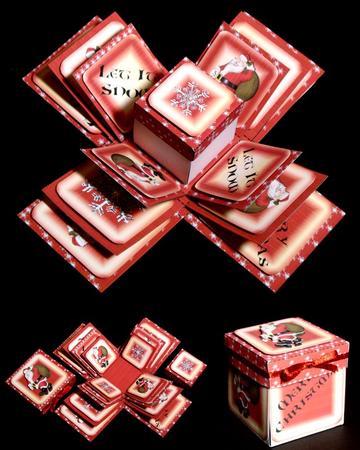 Santa Exploding Box - CUP374616_1779 | Craftsuprint