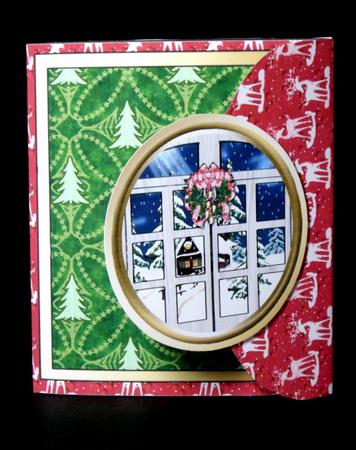 Christmas Door Flap Card & Envelope - CUP381275_866 | Craftsuprint