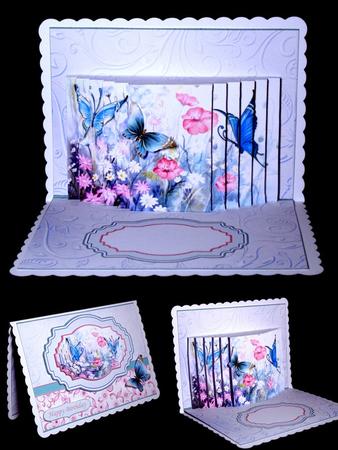 Pop Up Scene Meadow Flowers 3D Card Kit - CUP385866_68 | Craftsuprint
