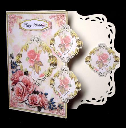 Floral Card with Two Side Panels - CUP453220_1812 | Craftsuprint