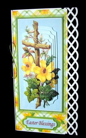 Easter Cross with Yellow Flowers - CUP532004_819 | Craftsuprint