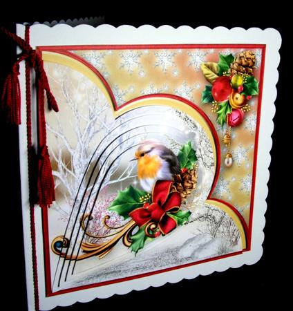 Christmas Robin Teardrop Pyramid Card Mini Kit - CUP588543_1648 ...