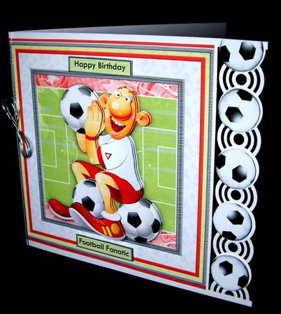Football Fanatic Red 8x8 Mini Kit & Decoupage for Men - CUP602614_68 ...