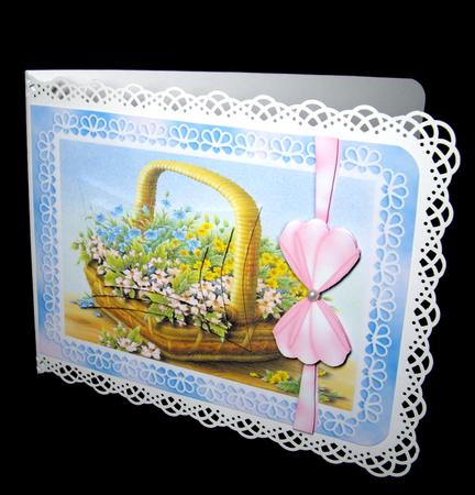 Basket of Flowers A5 Card - CUP355068_172 | Craftsuprint