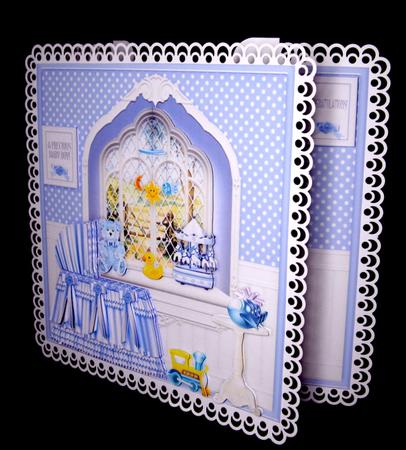 New Baby Boy Square Ornate Arched Window Mini Kit - Photo by Hand Made ...