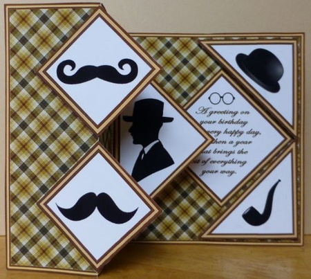 Fold Back Pop-up Man Silhouette - CUP581549_173 | Craftsuprint