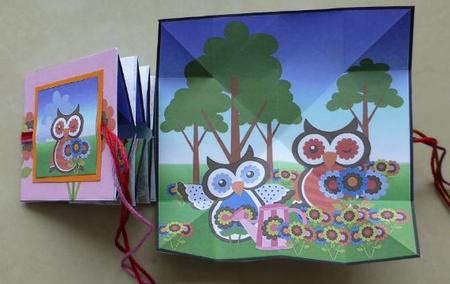 Exploding Card - Gardening Owls - CUP400094_66 | Craftsuprint