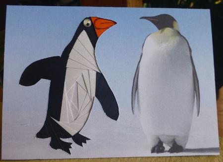 Iris Folding Penguin Pattern - CUP414896_1914 | Craftsuprint