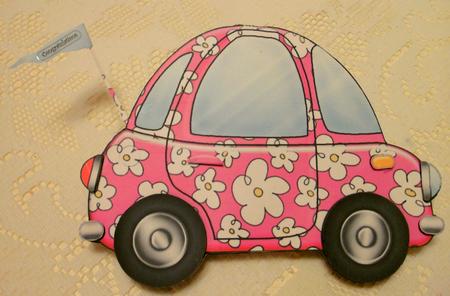 Funky Car Shaped Card - CUP153436_359 | Craftsuprint