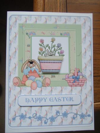 Easter Bunny with Streamers - CUP52782_66 | Craftsuprint