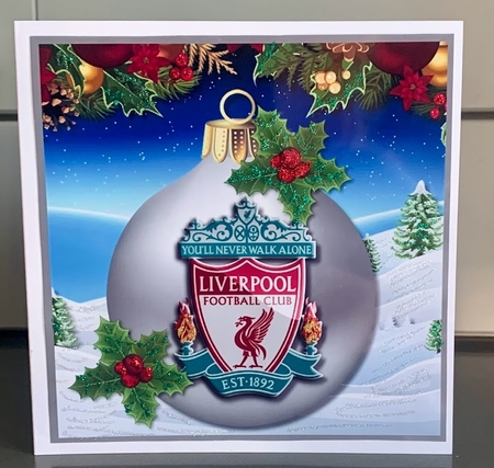 Liverpool fan Christmas - Photo by Elaine Harmer