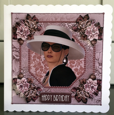 Portrait Lady Card Front - CUP775049_2246 | Craftsuprint