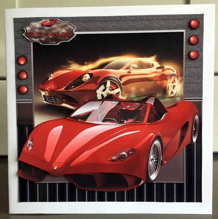 Red Ferrari on Fire - CUP783014_9035 | Craftsuprint