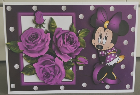 I Just love purple roses, with cute little minnie mouse - CUP791079_415 ...