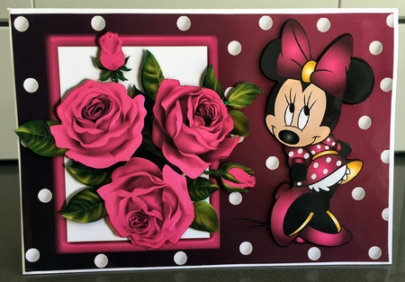 I Just love pink roses, with cute little minnie mouse - CUP791081_415 ...