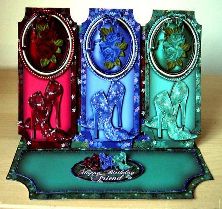 Triple Topper Panel, Easel Card Kit Stylish - Photo by Elaine Harmer