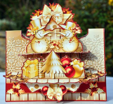 3D Card Kit Twin Table Golden Christmas - CUP136410_422 | Craftsuprint