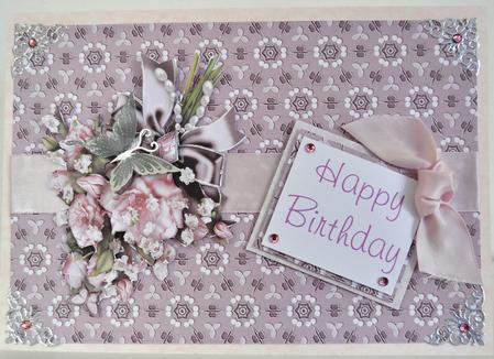 Pink Roses Bouquet Backing Paper 2 Sheet - CUP52688_422 | Craftsuprint