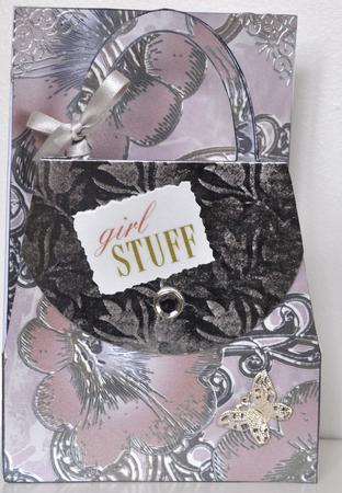 Hand Bag Card Template - CUP18636_1 | Craftsuprint