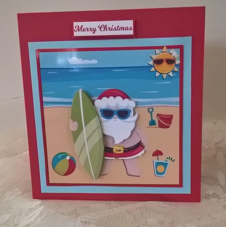 SURFING SANTA - CUP812060_57683 | Craftsuprint