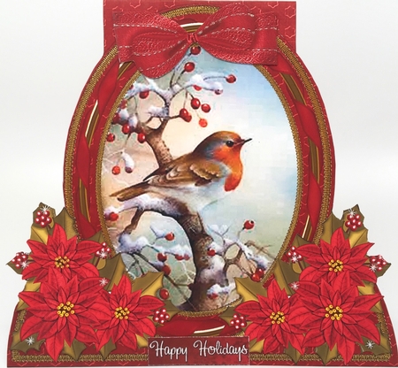Red Robin Special Large Oval Card Mini Kit - CUP557114_10 | Craftsuprint