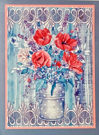 Bucket of Flowers Quick card - CUP913328_93774 | Craftsuprint