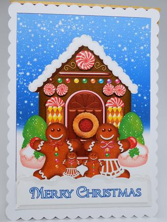 Gingerbread Christmas Greeting Quick Card - CUP274827_1446 | Craftsuprint