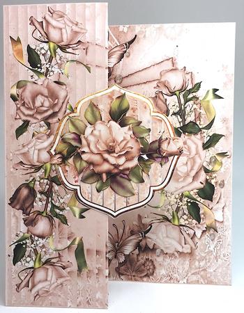 Coffee Cream Rose No Hole Fold Back Mini Kit - CUP384190_8 | Craftsuprint