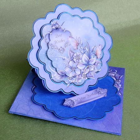 Winter Flowers 2 1n 1 Scalloped Easel Card Kit - CUP371470_376 ...