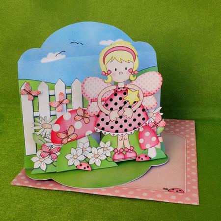 3D Fiz Fairy Pop Up Front Card Kit - CUP400343_359 | Craftsuprint