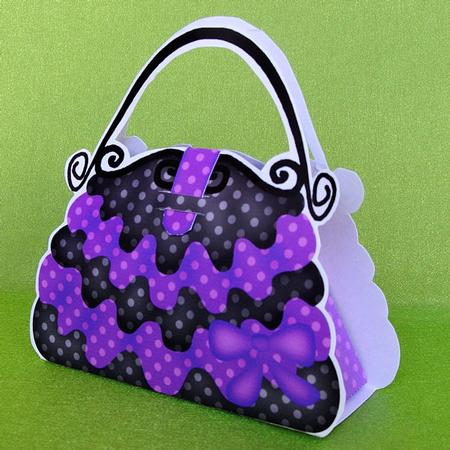 Dotty Frilly Handbag Shaped Treat or Favour Box Mini Kit - CUP488083 ...