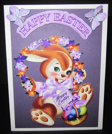 Easter Bunny with Flowers & Easter Eggs - Photo by Elizabeth A Sanders