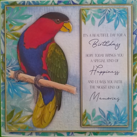 Parrot Birthday Mini Kit - Photo by Christinas Crafty Cards