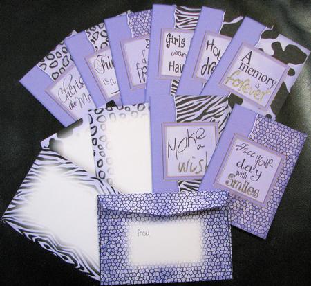 Fun and Funky Animal Print Notelet Set - CUP213256_359 | Craftsuprint