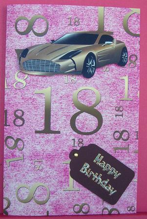 Pink and Gold 18th Birthday A4 Backing Paper - CUP222867_10 | Craftsuprint