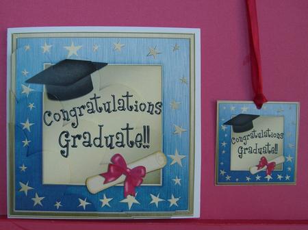 Congratulations Graduate Shell Edged Corner Side Stacker - Photo by ...