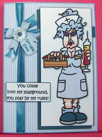 Nurse Margaret Get Well Soon Quick Card - CUP273826_1209 | Craftsuprint