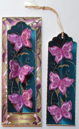 Grace Butterflies Dl Bookmark Topper 5 - CUP345203_96 | Craftsuprint