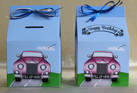 3D Rolls Royce Car Milk Carton Money or Treat Box Mini Kit - Photo by ...