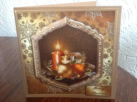 Christmas Candles Shaped Layer Card Front Mini Kit - CUP463838_1648 ...