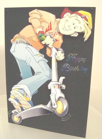 Scooter Dude Decoupage Sheet - CUP392567_437 | Craftsuprint