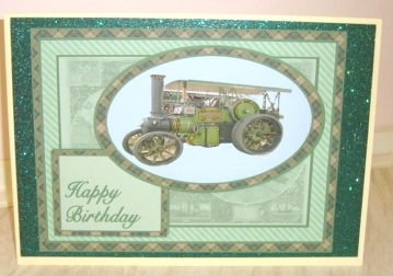 Traction Engine Quick Card- Green - CUP401609_173 | Craftsuprint