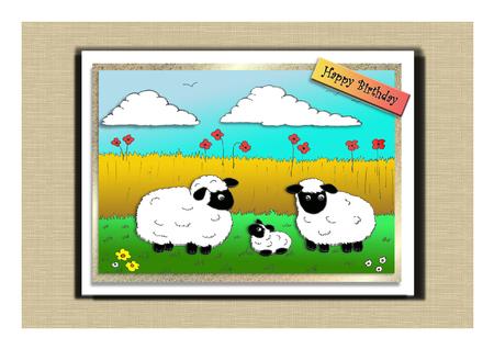 Sheep Decoupage - CUP156388_695 | Craftsuprint