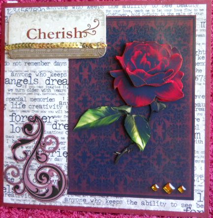 Stunning Red Rose Card Front - CUP86905_37 | Craftsuprint