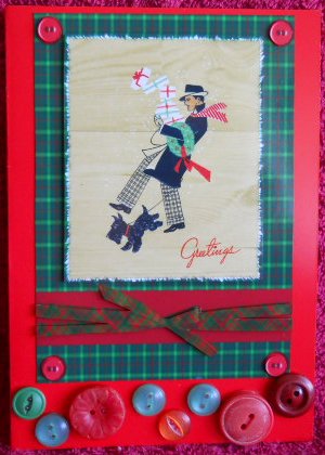 A4 Art Deco Male Christmas Card Front - CUP151710_617 | Craftsuprint