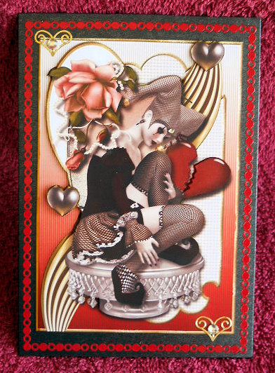 Broken Heart Jester Card Topper 2 - Photo by Gail Pennycuick