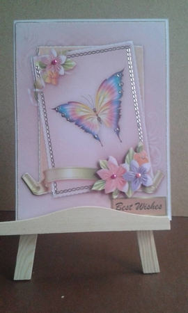 Origami Flowers Card Front with Step by Step - CUP285921_168 | Craftsuprint